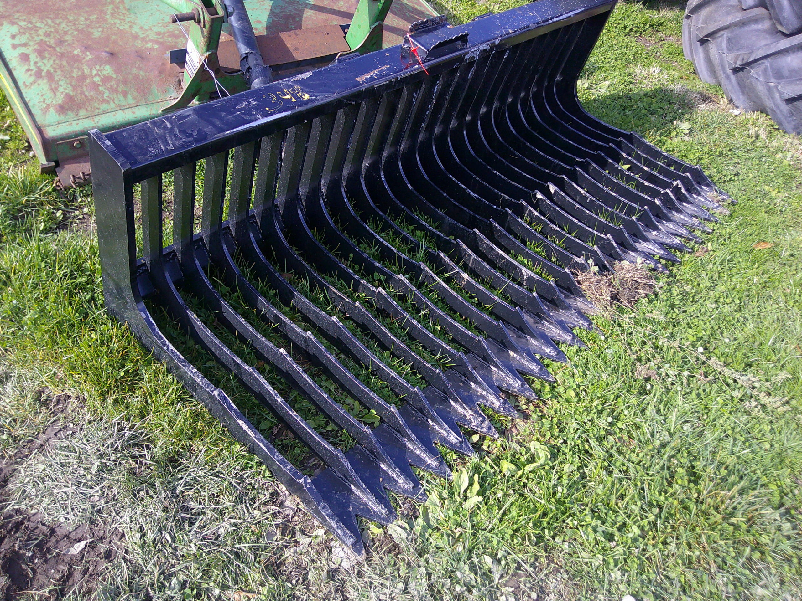 492: KC 72IN SKID STEER ROCK BUCKET- UNIVERSAL QUICK ATTACH- USA MADE ...