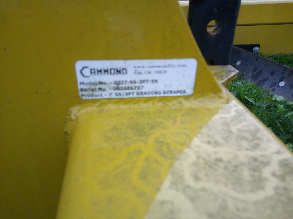 632: 7FT SS/3PT GRADER-SCRAPER - Frank Walker Inc | Farm Machinery ...